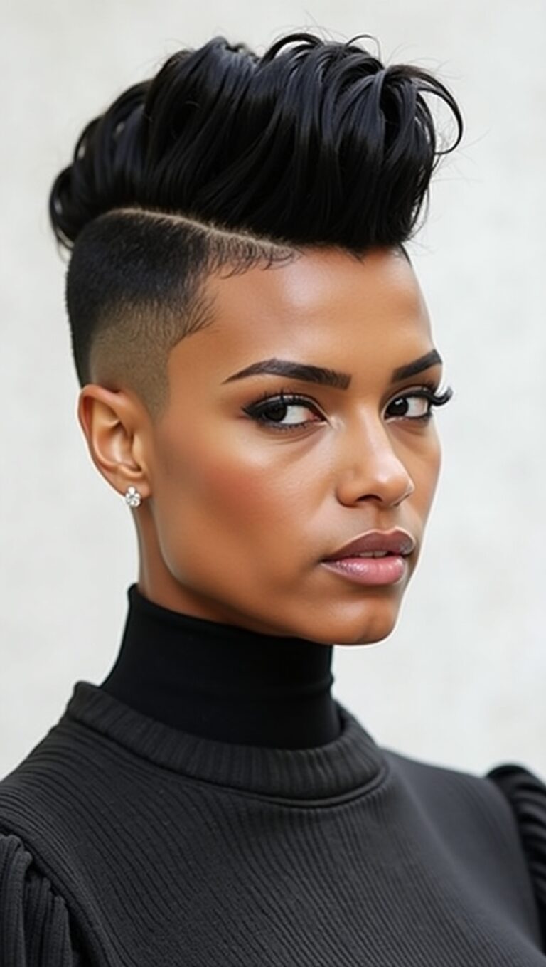 27 Pompadour Hairstyle Ideas for American Women: A Blend of Bold and ...
